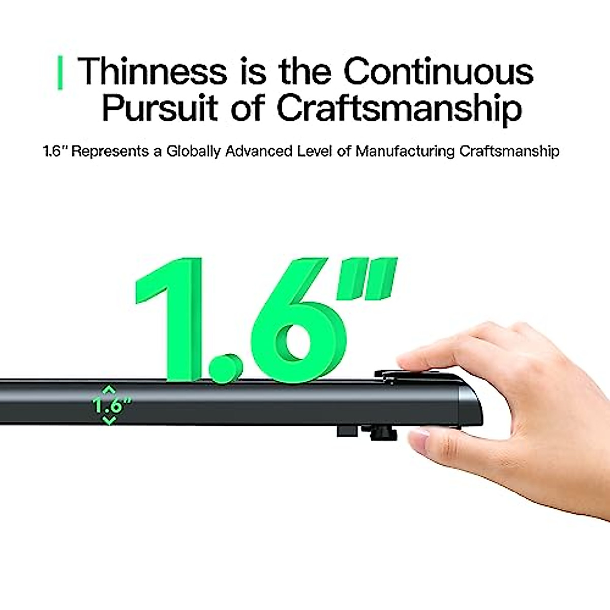 UMAY Walking Pad, Lightweight Small Under Desk Treadmill - Only 40 LBS, Portable Mini Treadmill for Home Office, Compact Walking Treadmill with Remote & APP Control