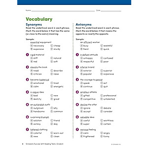 Scholastic Success with Reading Tests Grade 6 Workbook (Scholastic Success; Grade 6)