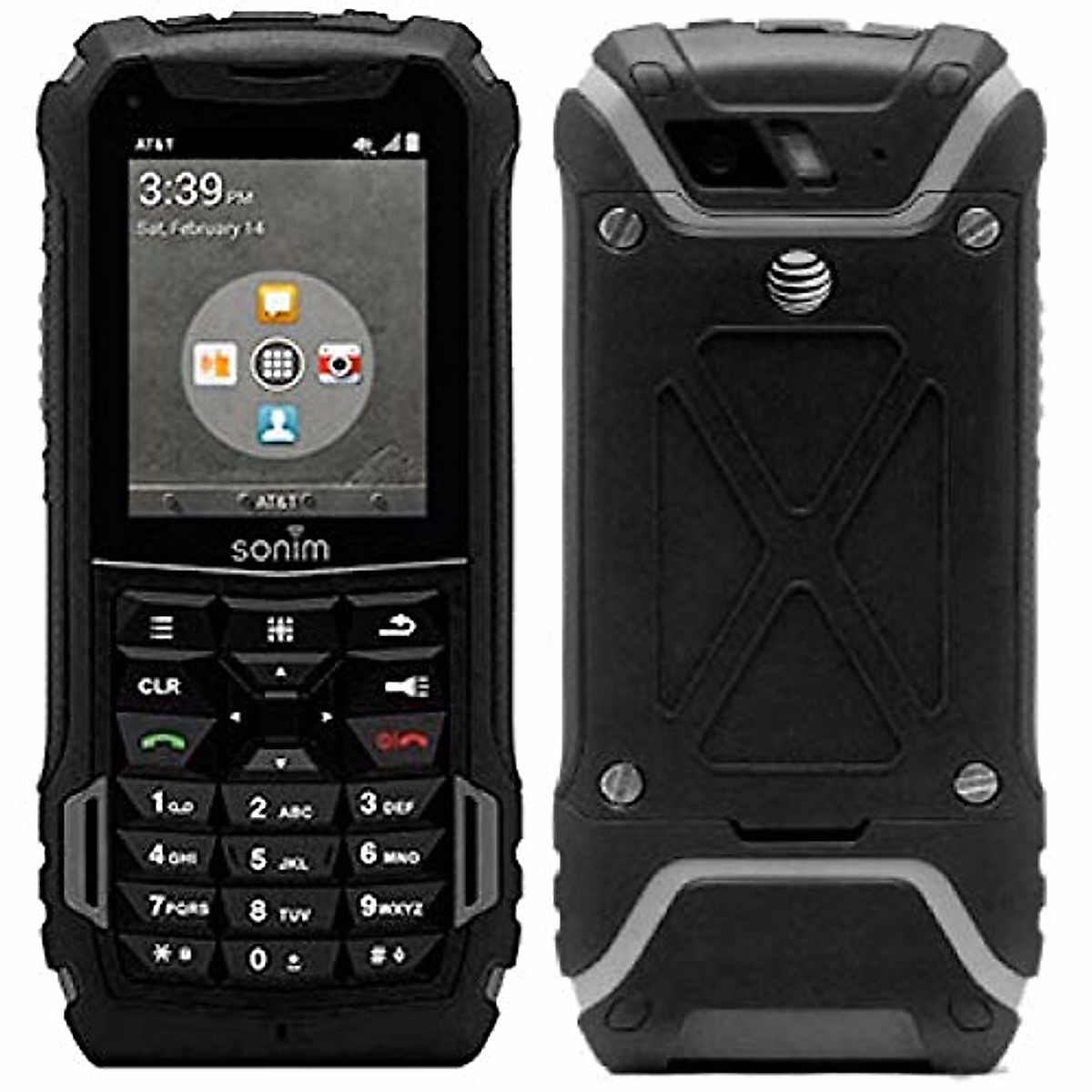 Sonim XP5 4G LTE The Worlds Most Indestructible Cell Phone Wireless 4G LTE Rugged PTT MIL-SPEC Cellphone - Carrier Locked to AT&T