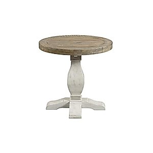 Martin Svensson Home Napa, End Table, White Stain and Reclaimed Natural
