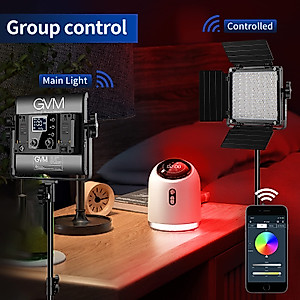 GVM RGB Video Lighting, 360° Full Color Led Video Light with APP Control, 3 Packs 850D Photography Lighting Kit CRI 97, YouTube, Aluminum Alloy Shell