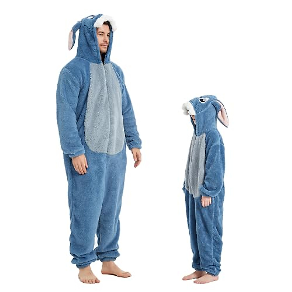 III HHONS Onesies Animal Adult Costume Pajamas Cosplay Halloween Onesie for Men Women
