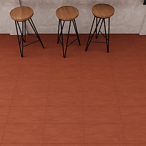 Lucida Surfaces Luxury Vinyl Floor Tiles | Glue Down Adhesive Flooring | Textured Look Plank | FabCore Solid Pattern | Single Sample Tile
