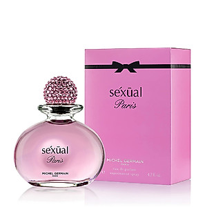 Michel Germain Sexual Paris Eau de Parfum Fragrance Spray, Top Notes of French Blackcurrant, Chardonnay Clementine, Galbanum for Women, 4.2 Fl Oz