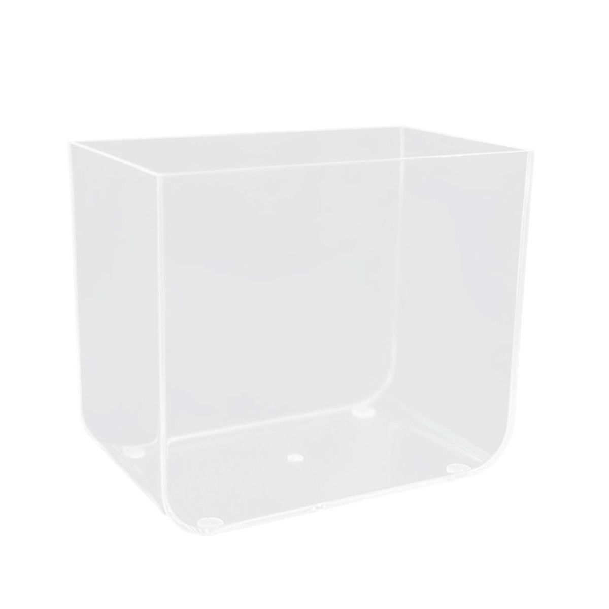 ZHIZHOUNEY Transparent Plastic Fish Bowl with Anti Slip Bottom Aquarium Aquatic Pet Supplies Practical Fish Tank Flower Plant Vase Plastic Aquarium Tank Plastic Aquarium Tank Large