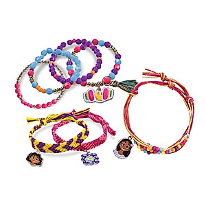 Cra-Z-Art Disney Encanto Enchanted Sparkling Jewelry Bracelet Kit, Make 25 Bracelets, Ages 6 and up