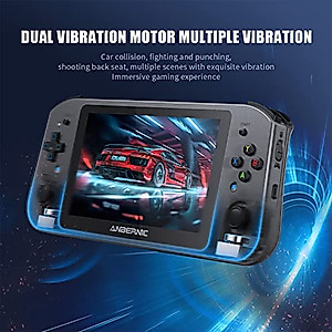 WIN600 Handheld Game Console Support Steam OS +Windows10 , 5G WiFi 4.2 Bluetooth 3050e Dali APU 8GB RAM/256GB ROM 5.94 Inch Touchscreen Screen 4500mAh Battery (WIN600-3050-Black)