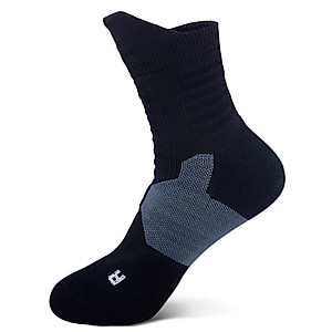 JHM Thick Protective Sport Cushion Elite Basketball Compression Athletic Socks