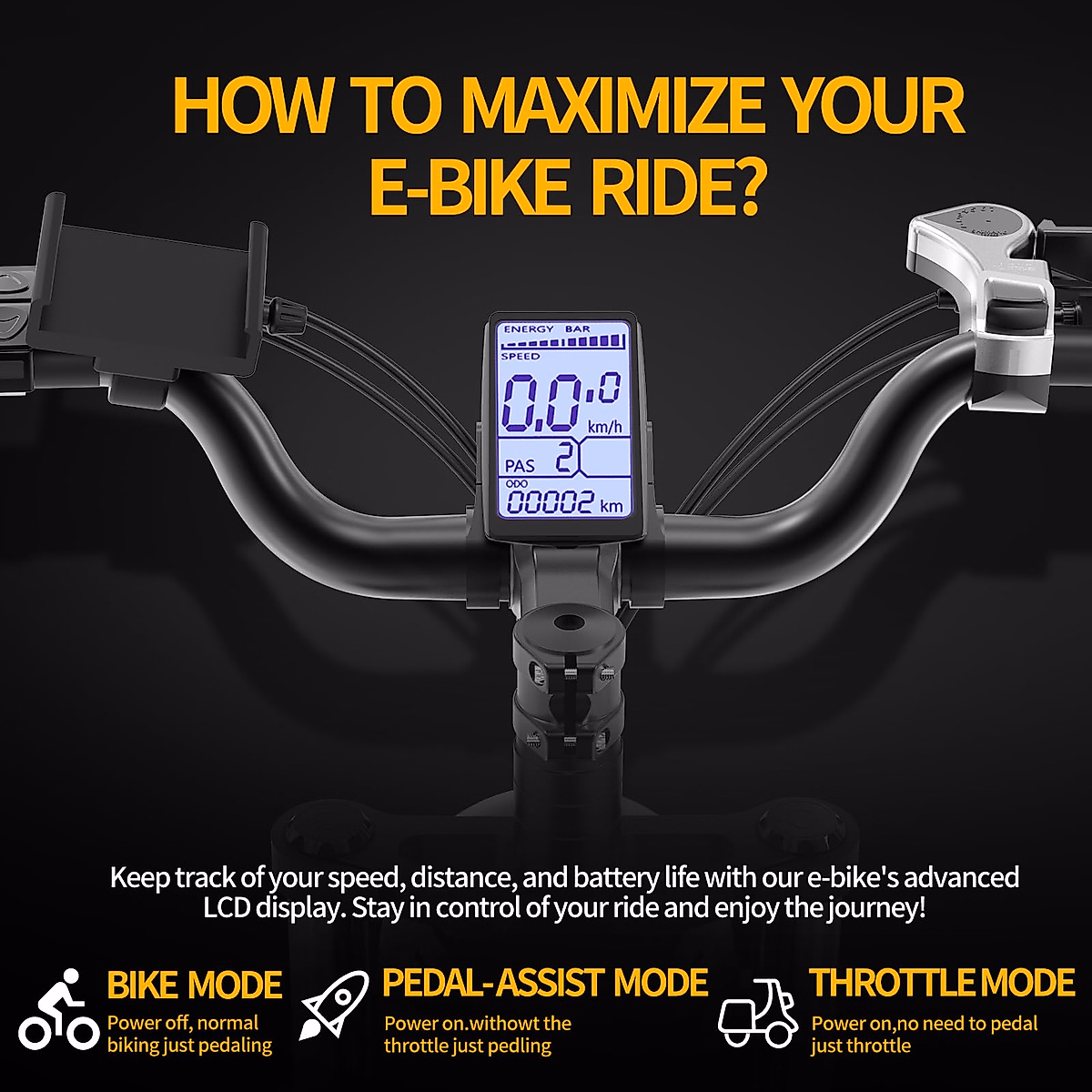 Bopzin Electric Bike Adults, 20" Fat Tire 1000W Brushless Motor 13AH Removable Battery E-Bike Bicycles Up to 25MPH & 35 Miles with Retro Motorcycle Design,7-Speed Cruise Control