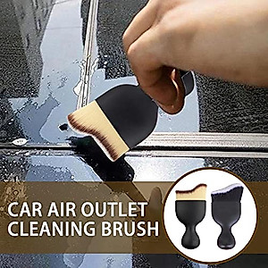 fvituve Soft Car Interior Cleaning Brush Car Detailing Brush Dashboard Air Outlet Gap Dust Removal Brush Home Office Detailing Clean Tools Auto Maintenance