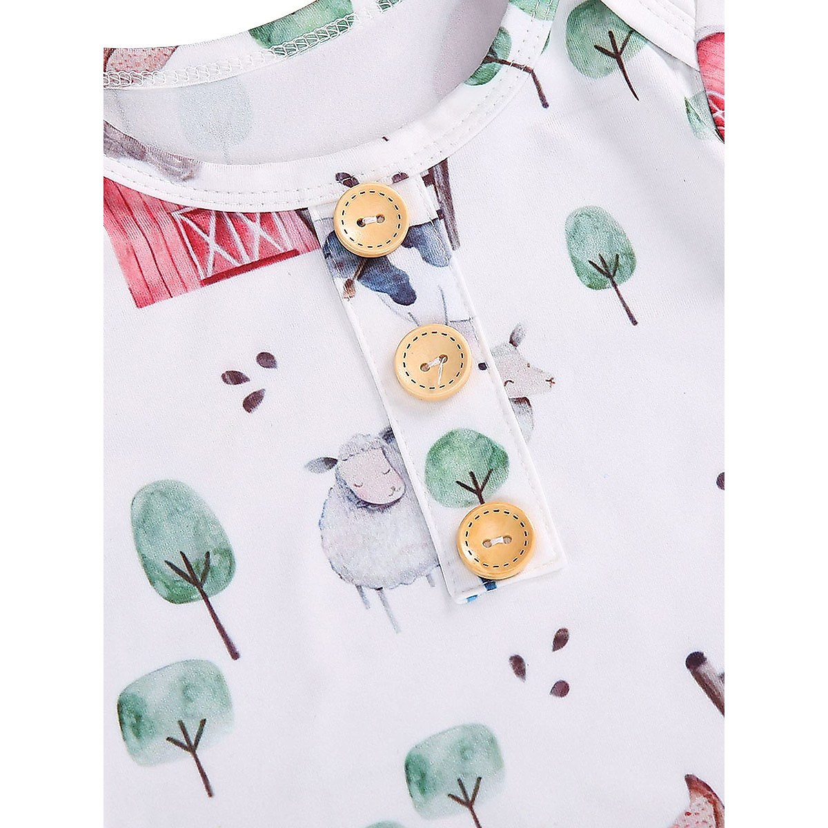 Qiylii Unisex Infant Baby Gown Sleeping Bag Newborn Boy Girl Knotted Sleeper Nighgown Pajamas Coming Home Outfits (C Cute Animal, 0-3 Months)