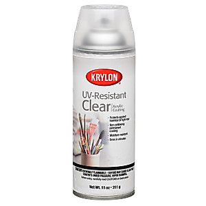 Krylon K01305 Gallery Series Artist and Clear Coatings Aerosol, 11-Ounce, UV-Resistant Clear Gloss