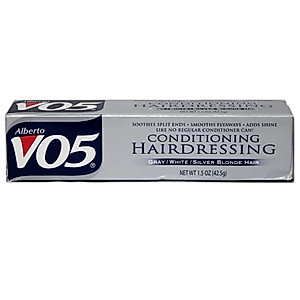 Alberto VO5 Conditioning Hairdressing for Gray, White, Silver Blonde Hair, 1.5 oz (Pack of 2)