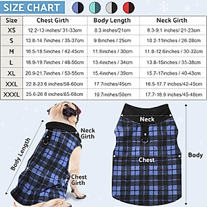 Weewooday 4 Pieces Winter Fabric Dog Sweater with Leash Ring Fleece Vest Dog Pullover Jacket Warm Pet Dog Clothes for Puppy Small Dogs Cat Chihuahua(S)