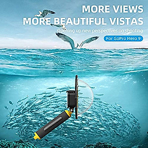 TELESIN Dome Port for GoPro Hero 11 Hero 10 Hero 9 Black, Underwater Dive Case Camera Lens Cover Protector with Waterproof Housing Case, Pistol Trigger, Floating Hand Grip for Go Pro 10/9 Accessories