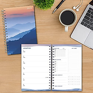 Goal Getter 2023 Weekly and Monthly Planner, 16-Month Lifestyle Planner: September 2022 - December 2023, 6" x 9" - Mountain Sunrise