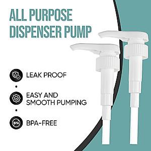 Shampoo Pump Dispenser | Shampoo Bottle Pump | Liter Pumps for Shampoo and Conditioner, lotions, Soaps, Hand sanitizers etc | Fits Most 33.8oz / 1 Liter Bottles with a 1" Neck