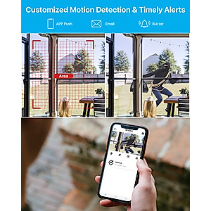 ZOSI C303 Home Outdoor Security Camera System with Audio, 5MP-Lite 8 Channel DVR and 4 x 1080p Weatherproof Camera with Human Detection Alerts, Smart Light & Sound Alarm