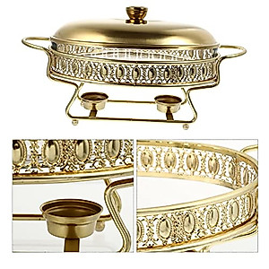 Stainless Steel Chafing Chafing Dish Buffet Set Stock Pot Buffet Warming Tray Buffet Dish Oval