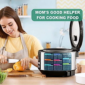 Instant Pot Cheat Sheet Magnet Set, Instapot Accessories, Cook Times Chart, Pressure Cooker Accessories Cook Times, Instant Pot Cheat Sheet Quick Reference Guide Instapot Times Cookbook Magnets