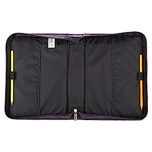 Christian Art Gifts Women's Fashion Bible Cover Faith Hebrews 11:1, Purple Paisley Faux Leather, Medium