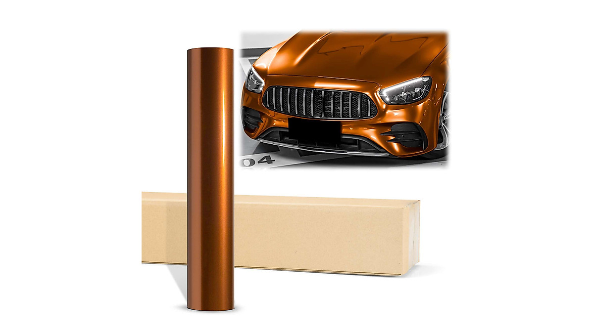 Bronze Metallic Vinyl Wrap - 2pcs 4"x8" for Cars