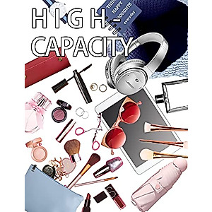 Large Woven Tote Handbags Women Vegan Leather Shoulder Top-Handle Travel Tote Bag Fashion Lady Underarm Shopper Bags + Purse Blue