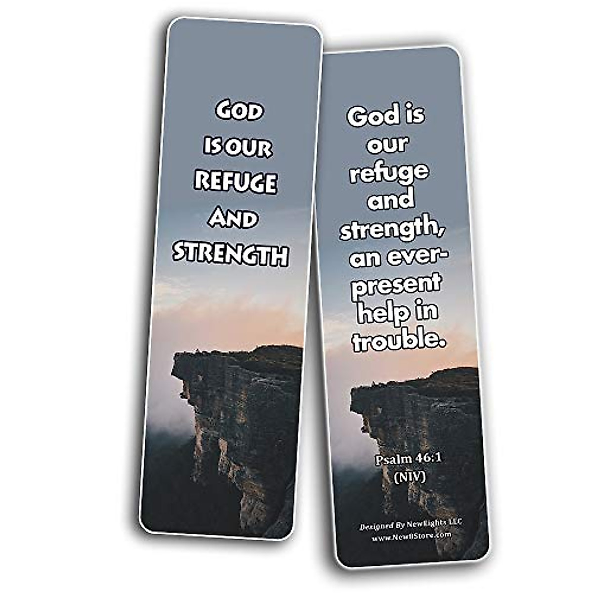 Powerful Bible Verses Bookmarks - God is in Control (30 Pack) - Handy Powerful Bible Verses About God is in Control Bible Texts