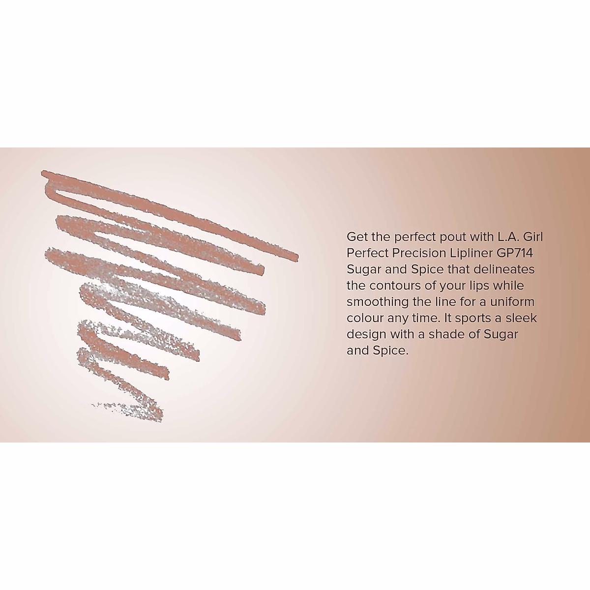 L.A. Girl Perfect Precision Lip Liner (Sugar and Spice) GP714