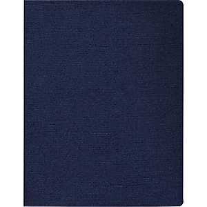 Fellowes Linen Presentation Covers, 11-1/4 Inch x 8-3/4 Inch, Navy, 200 per Pack (52113)