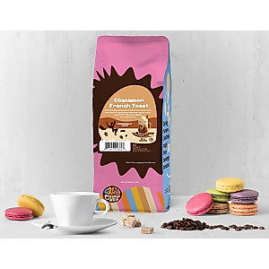Crazy Cups Flavored Ground Coffee, Cinnamon French Toast, in 10 oz Bag, For Brewing Flavored Hot or Iced Coffee
