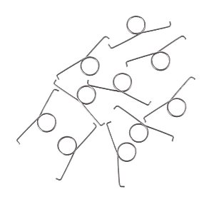 TNND Trigger Button Springs 10PCS PS5 Handle Metal L2 R2 Replacement for Playstation 5 PS5 PS4 Dualsense Controller Accessories, metallic
