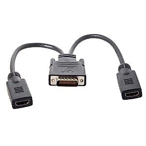 cablecc DMS-59Pin Male to Dual HDMI 1.4 HDTV Female Splitter Extension Cable for PC Graphics Card