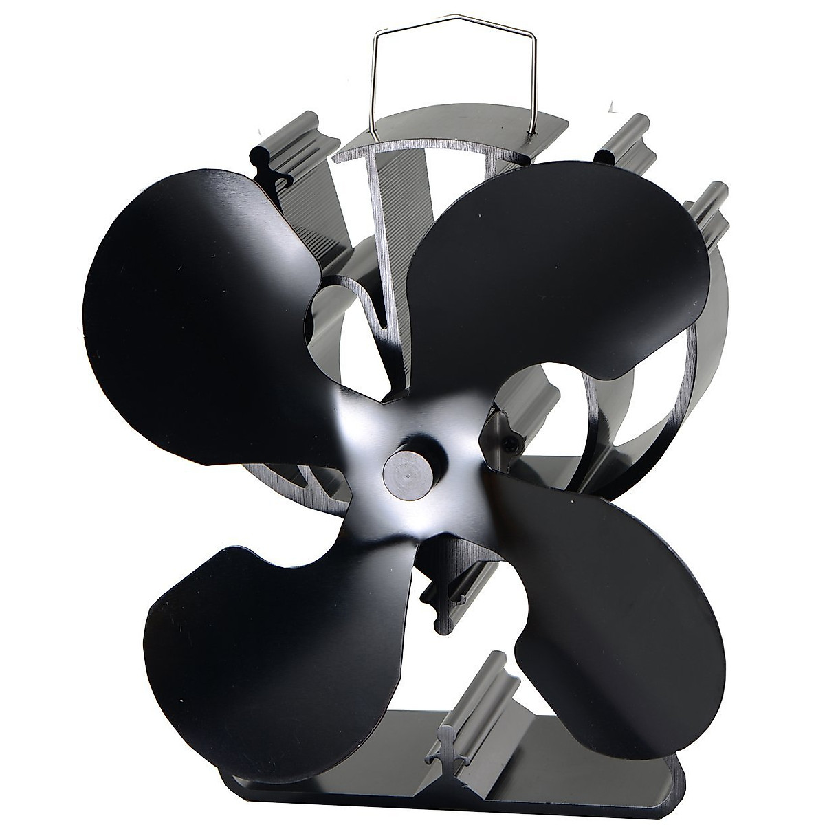 VODA 4-Blade Heat Powered Stove Fan for Wood / Log Burner/Fireplace increases 80% more warm air than 2 blade fan