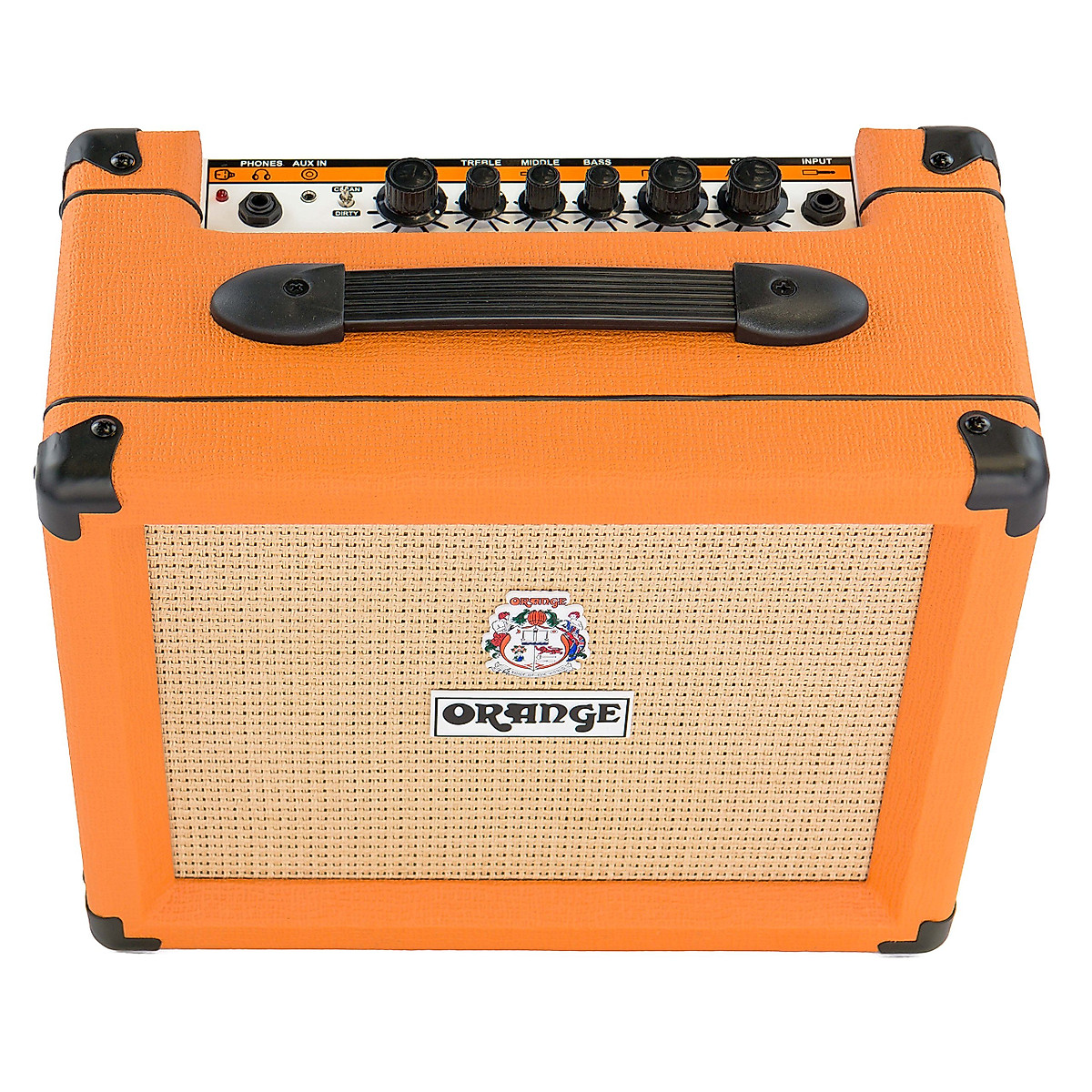 Orange Crush 20-Watt Guitar Combo Amplifier Bundle with Instrument Cable and Austin Bazaar Polishing Cloth