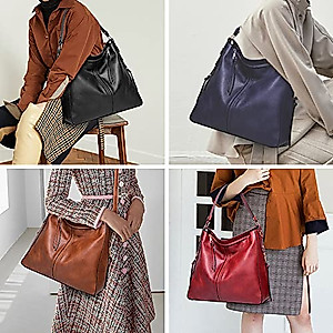 Woman Fashion Tote Bag, Purses and Handbags, Shoulder Bag Top Handle Satchel Bags Purse Set 2pcs (Dark Brown)