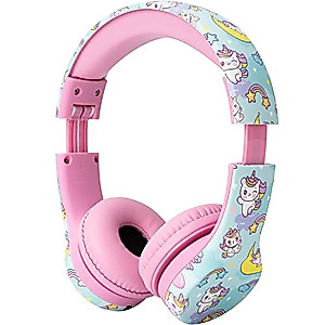 Snug Play+ Kids Headphones with Volume Limiting for Toddlers (Boys/Girls) - Unicorns