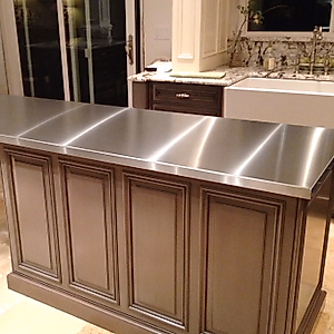 Yenhome 24" X 118" Silver Brush Stainless Steel Contact Paper for Appliances Self Adhesive Vinyl Film Waterproof Peel and Stick Stainless Steel Wallpaper Drawer and Shelf Liner for Kitchen Cabinets