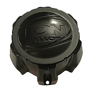 Ion Alloy 6 Lug C101711MB C202202 Matte Black Wheel Center Cap