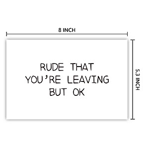 Humorous New Job Card, Coworker Leaving Card, Funny Colleague Going Away Card