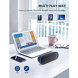 LENRUE Bluetooth Speakers, Waterproof Portable Speakers with TWS, 24 Playtime, Stereo Sound, Wireless for Home Shower Pool Beach Outdoor