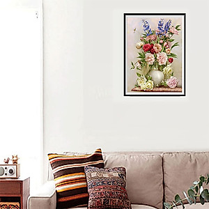 ROUKANNGE 5D Adult Diamond Painting kit,Diamond Painting of Round Diamond, DIY Handicrafts,Apply to Home Decoration,Wall Decoration,Creative Gifts(12×16inch)