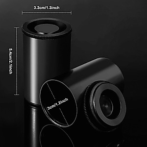 JOVITEC 30 Pieces Plastic Film Canister Holder, 35 mm Empty Camera Reel Containers, Storage Containers Case with Lids for Storing Small Accessories, Film, Keys, Coins, Art Beads (Black)