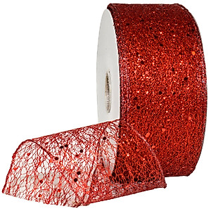Morex Ribbon Olympus Ribbon, Red, 2-1/2" x 50 yd