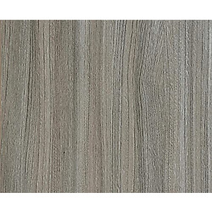 Inval 71" 5-Shelf Corner Bookcase, Gray Smoke Oak