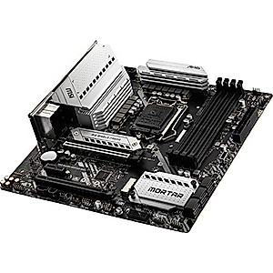 MSI MAG B460M Mortar WiFi Gaming Motherboard (mATX, 10th Gen Intel Core, LGA 1200 Socket, DDR4, CFX, Dual M.2 Slots, USB 3.2 Gen 1, 2.5G LAN, DP/HDMI, Wi-Fi 6 Pre-Certified)