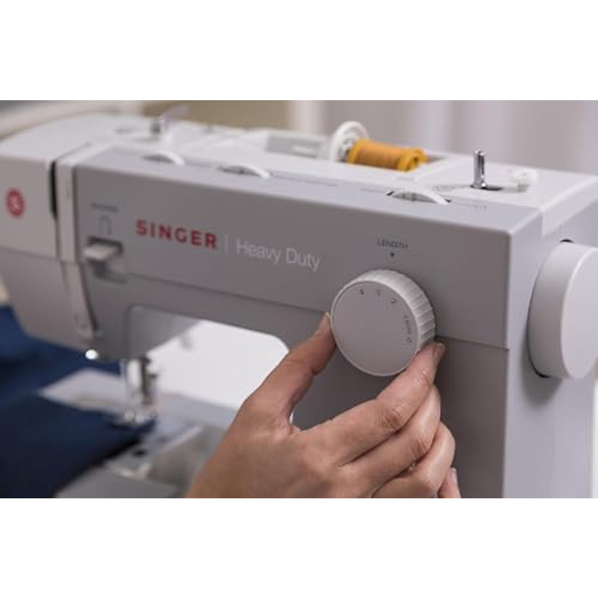 SINGER | Heavy Duty 4411 Sewing Machine with 11 Built-In Stitches, & Black Carrying Case - Sewing Made Easy