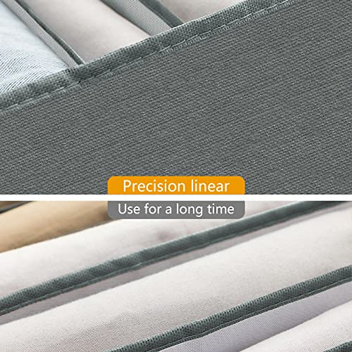 KOMIWOO Wardrobe Clothes Organizer, 9 Grid Clothes Organizer Washable Closet Drawer Storage Organizer for Pants, Jeans and T-Shirt