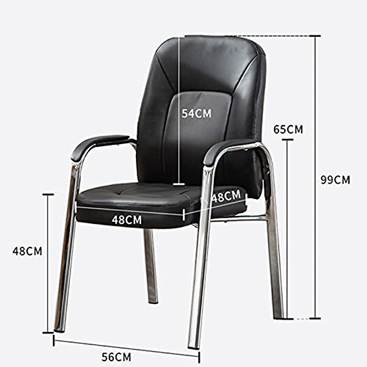 Mlaea Executive Computer Desk Chair, Comfortable Home Office Chair with Backrest, Classroom Dormitory Hotel Chair, 48 * 48 * 99CM(Color:#2)