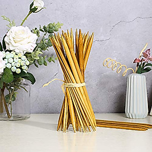 RELIAN Double Pointed , 75 Pcs Bamboo Knitting Needles Set, 15 Sizes from 2.0mm-10.0mm(8 Inches Length)+ 4Pcs Knitting Needles Point Protectors